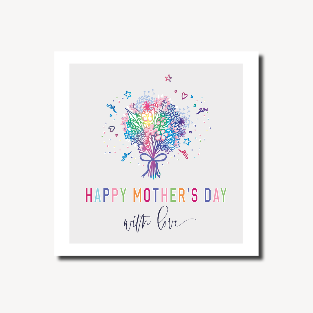 Mum Floral Bouquet Mother's Day Greeting Card – Experience Boutique
