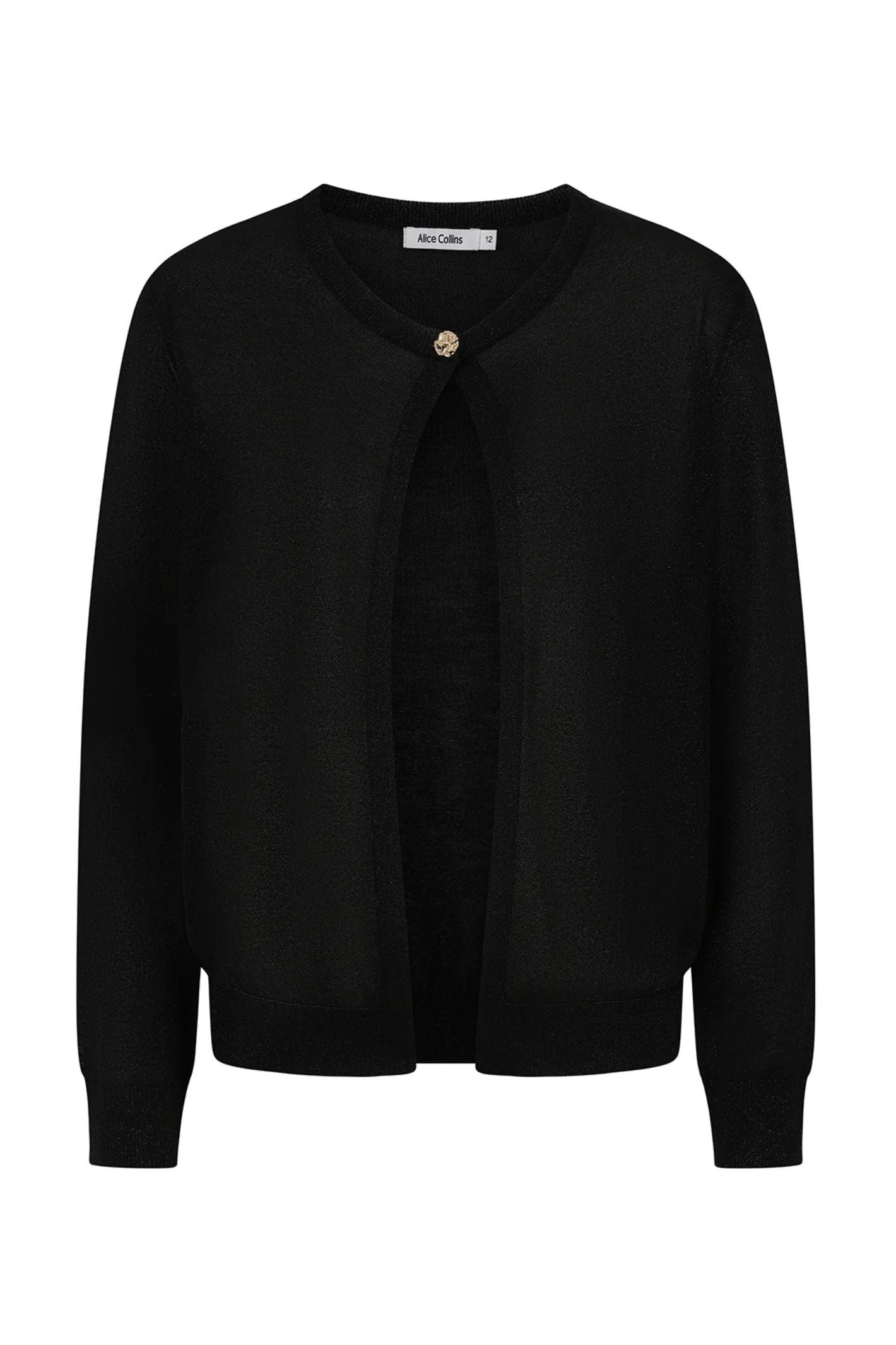 Alice Collins Black Metallic Emily Cardigan 034S136 – Experience Boutique