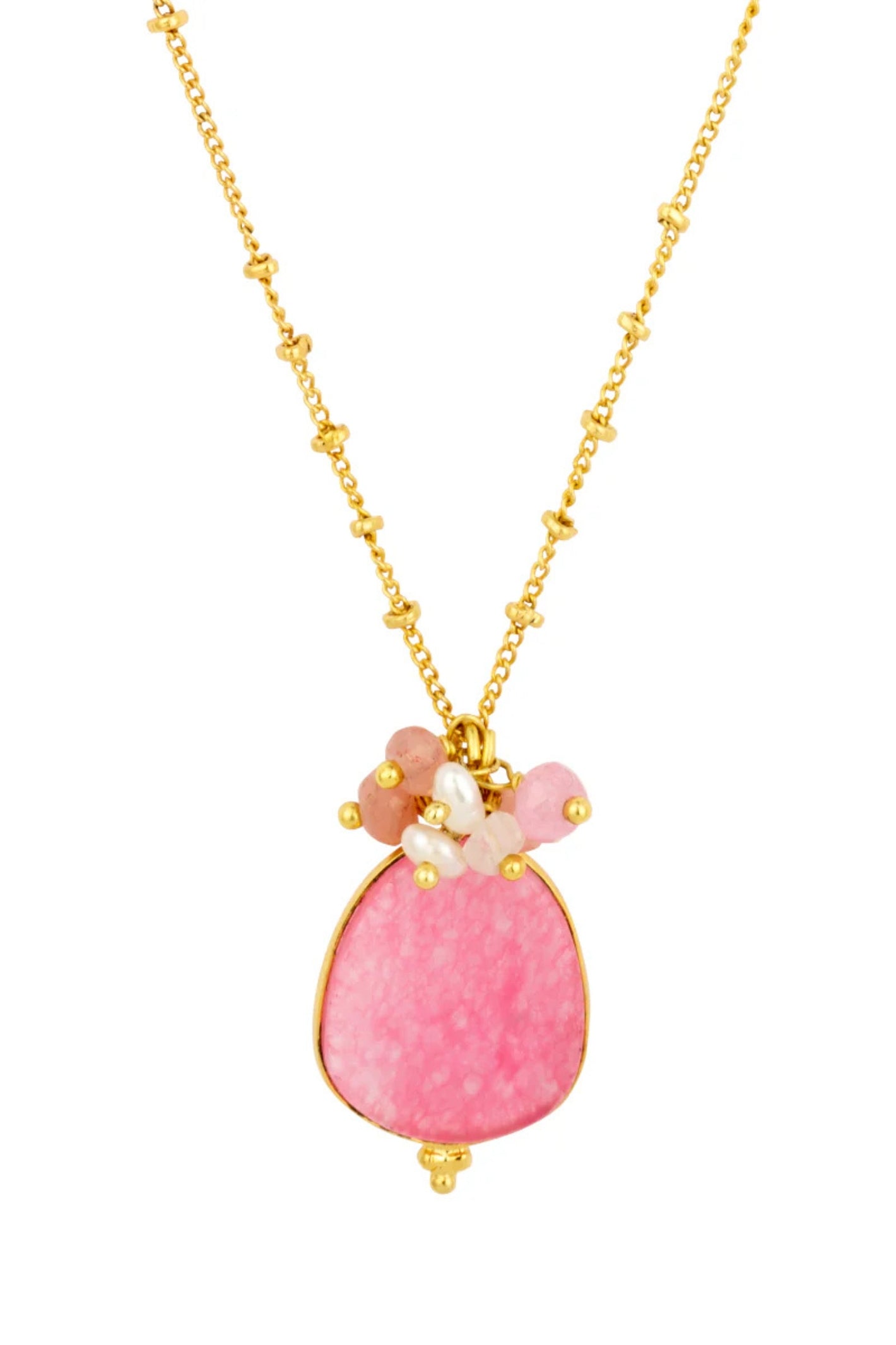 Ashiana Pink Willow Jade Necklace – Experience Boutique