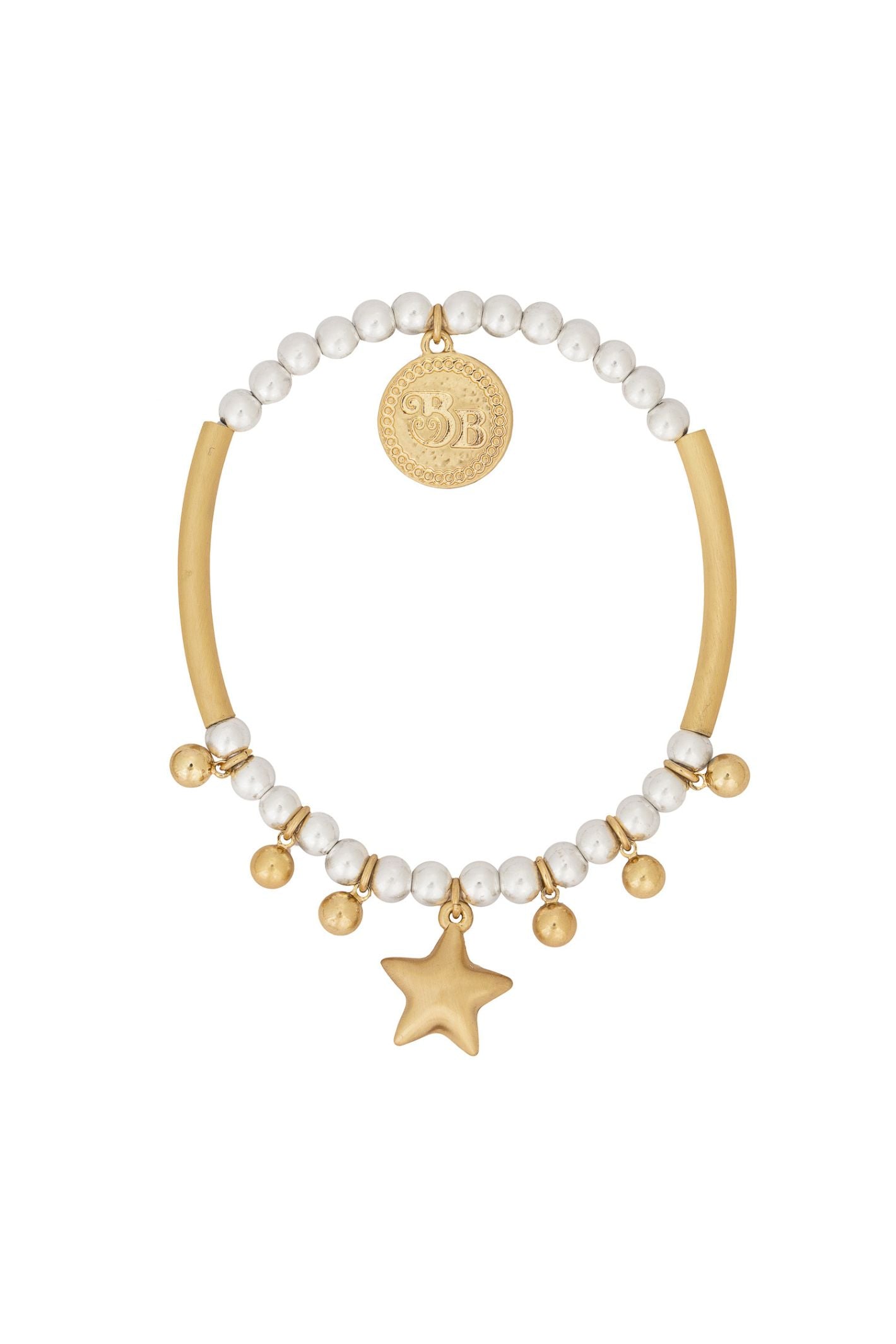 Bibi Bijoux Gold & Silver Bead Star Bracelet – Experience Boutique