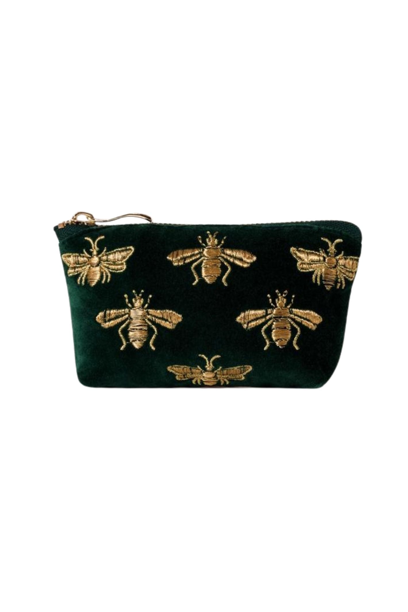 Elizabeth Scarlett Green Honey Bee Velvet Coin Purse – Experience Boutique