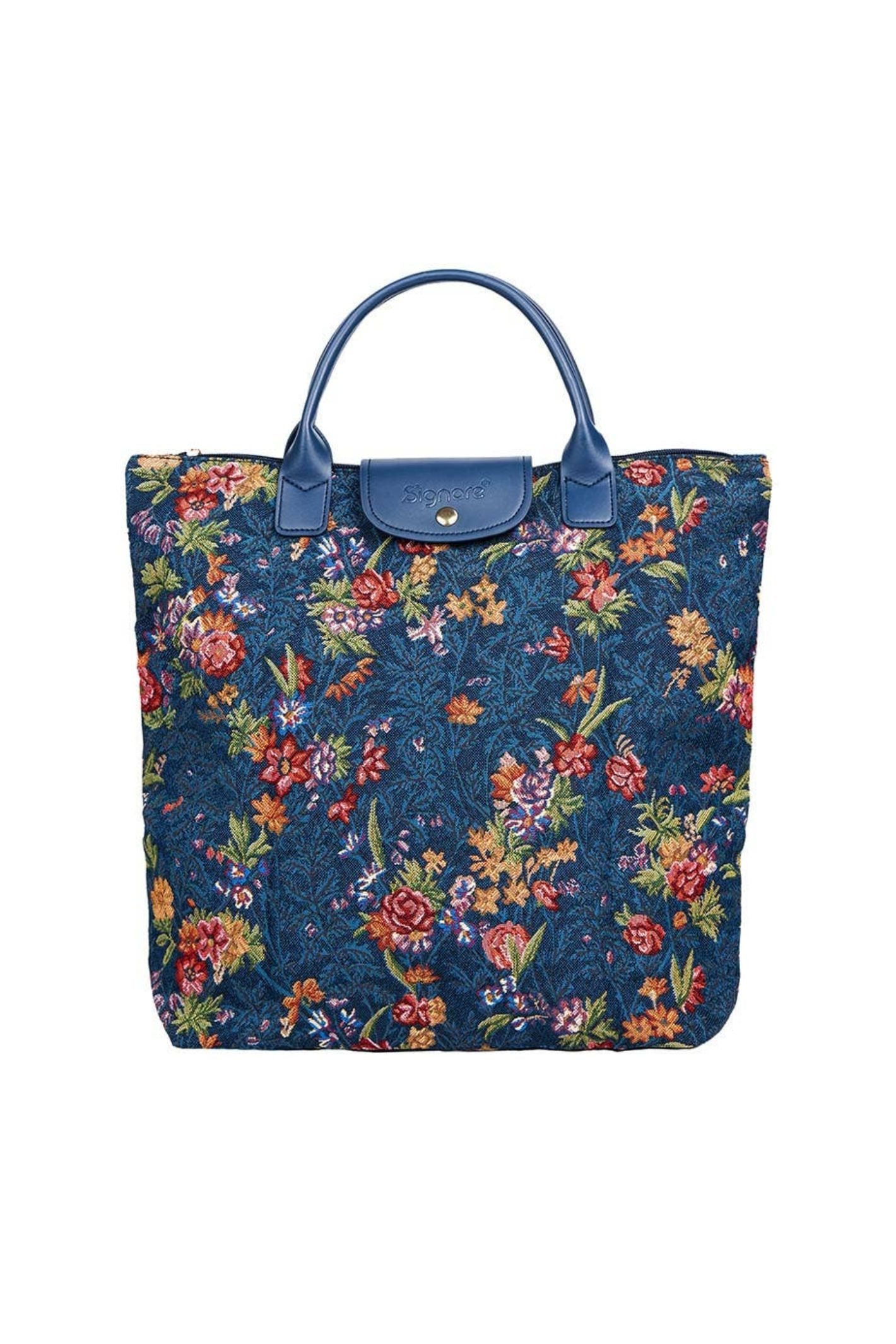 V&A Flower Meadow Blue Le Pliage Folding Tote Bag – Experience Boutique