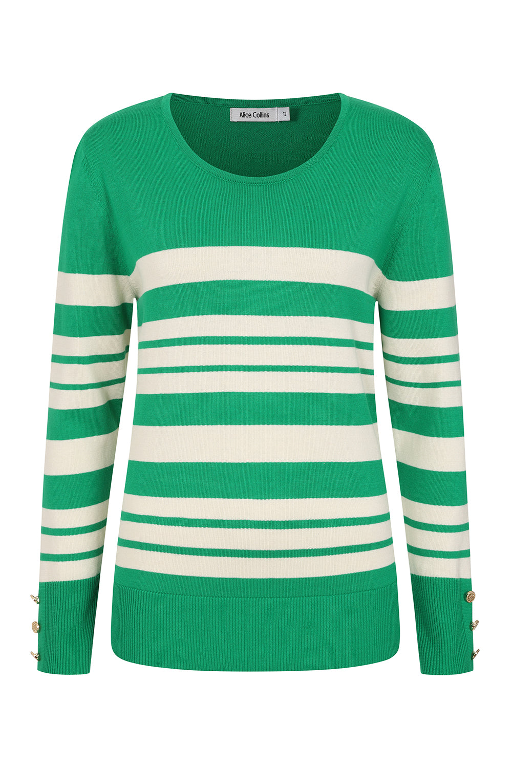 Alice Collins 036S632 Jemima Wild Oat Green Pepper Jumper – Experience ...