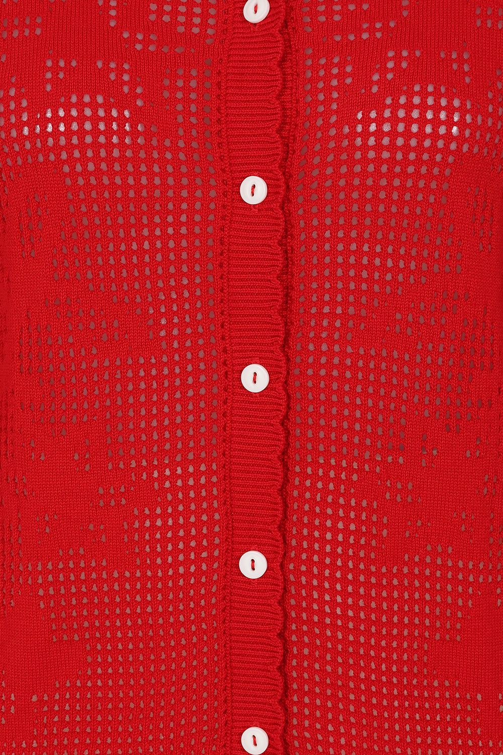 Alice Collins 036S802 Selina Red Mesh Knit Cardigan – Experience Boutique