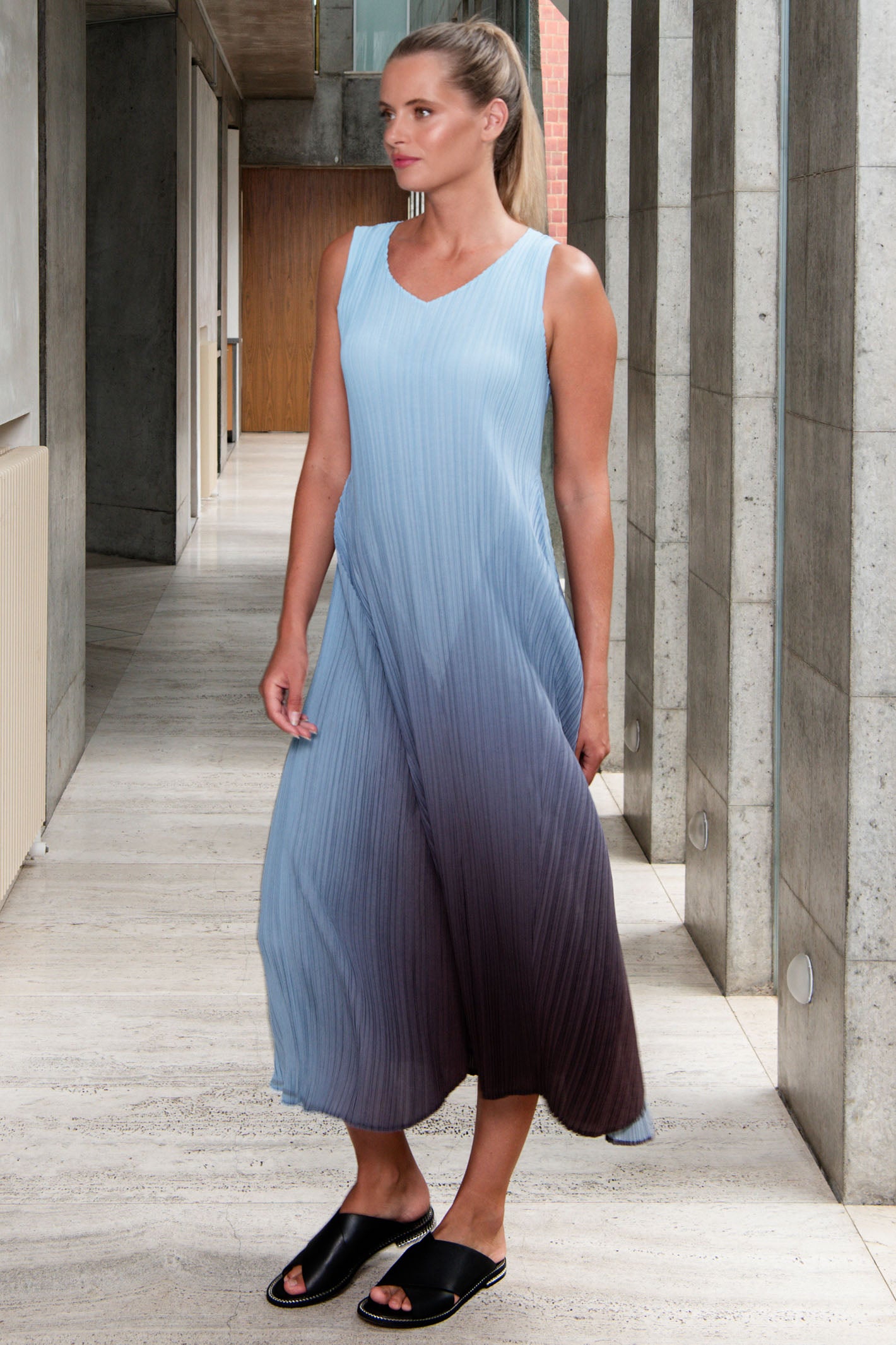 Alquema AD1072L Estrella Blue Topaz Dress – Experience Boutique