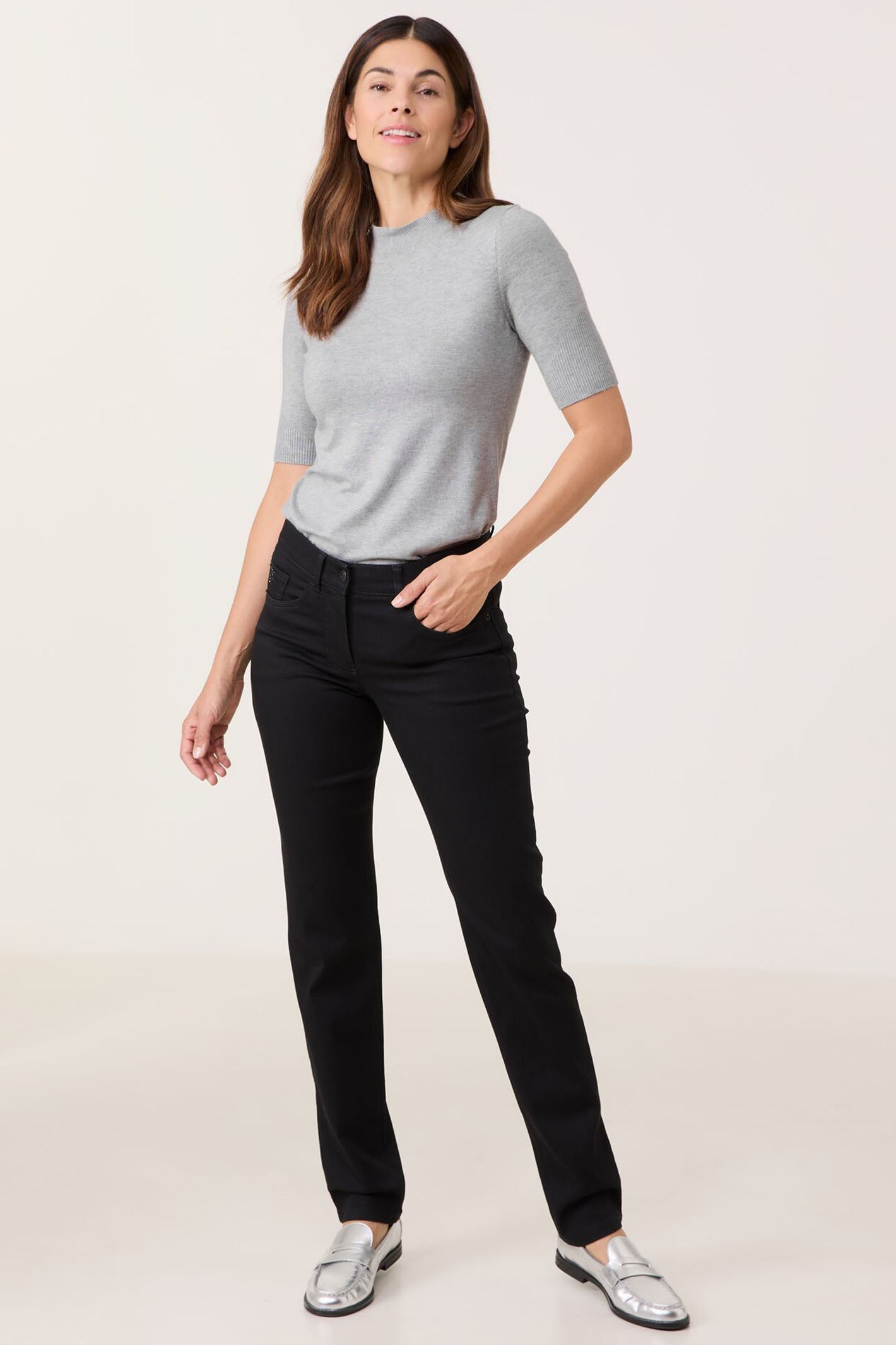 Gerry Weber Black Rhinestone Trim BEST4ME Jeans 322087 – Experience ...