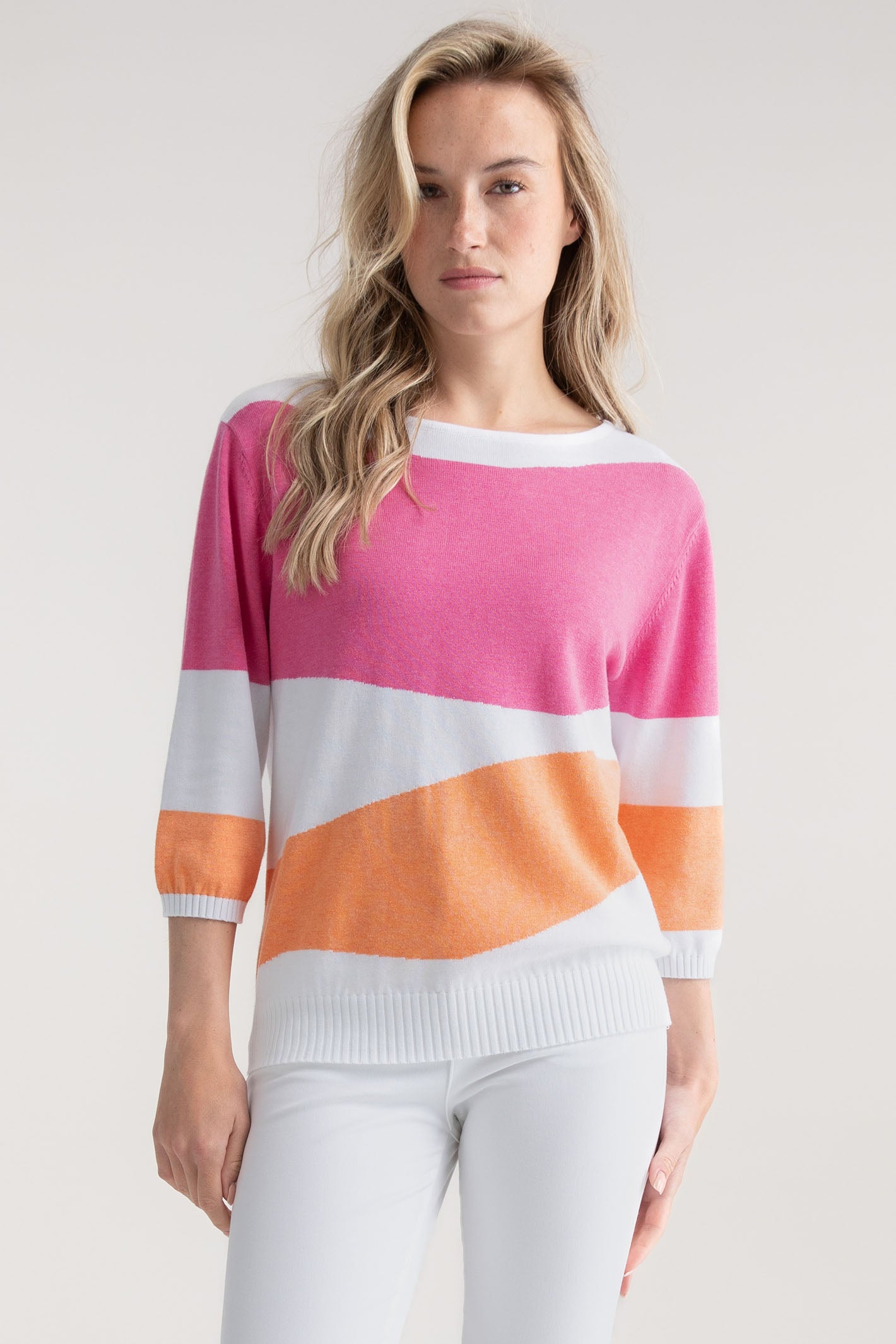 Marble Jumper Pink Orange Wave 7895 191 – Experience Boutique