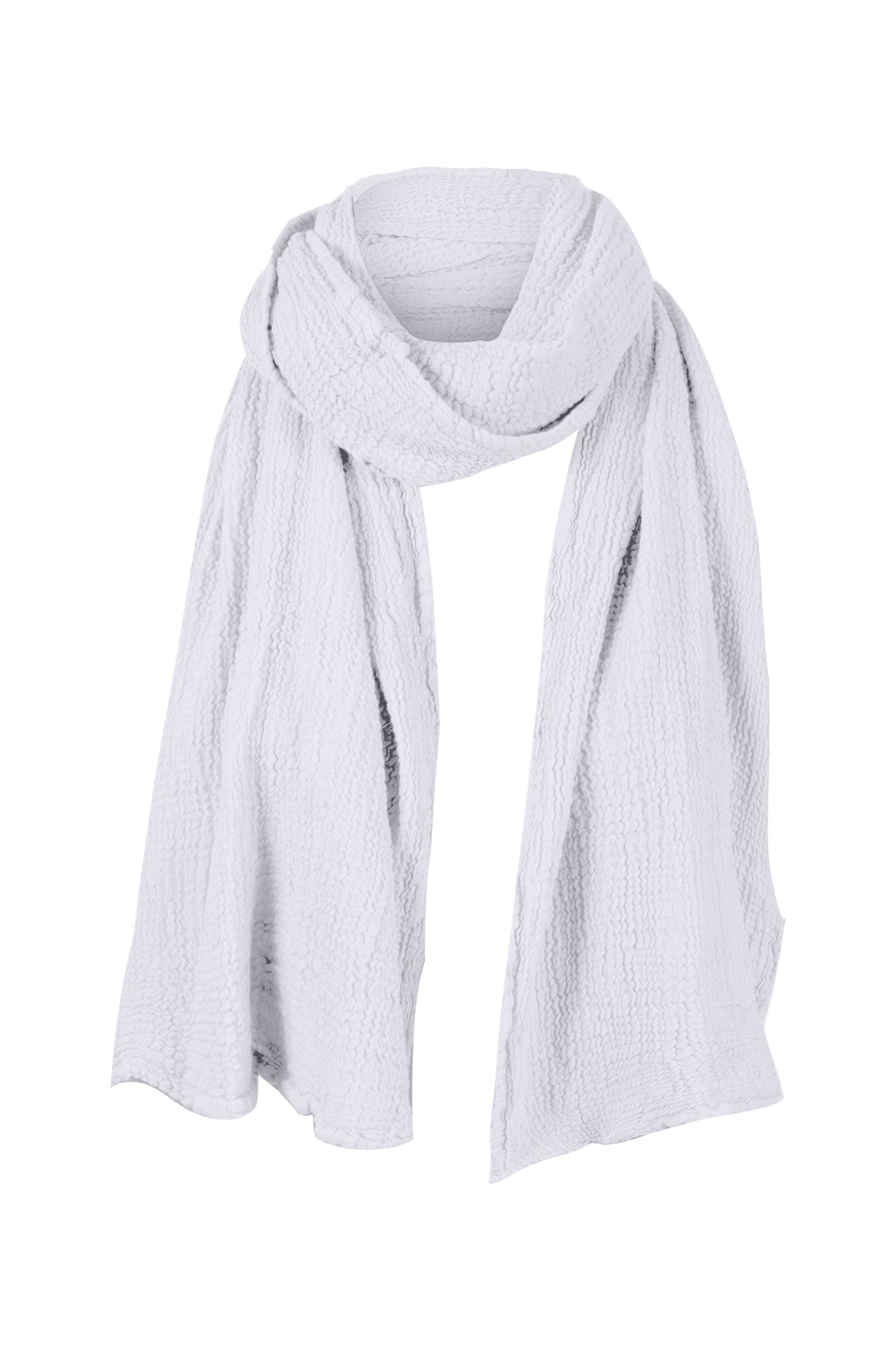 Onelife A523 Shawl Snow White Cotton Shawl – Experience Boutique