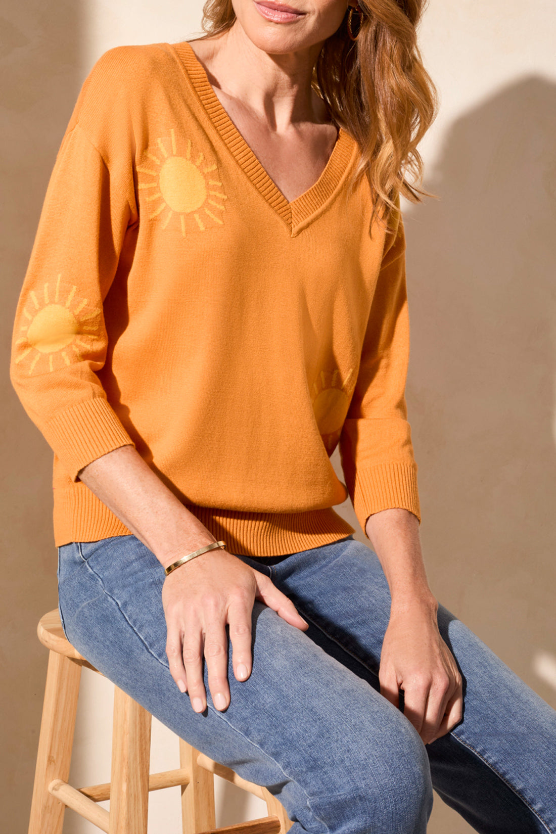 Tribal Fashion Jumper V-Neck Golden Sun 5705O-6018 57050 – Experience ...