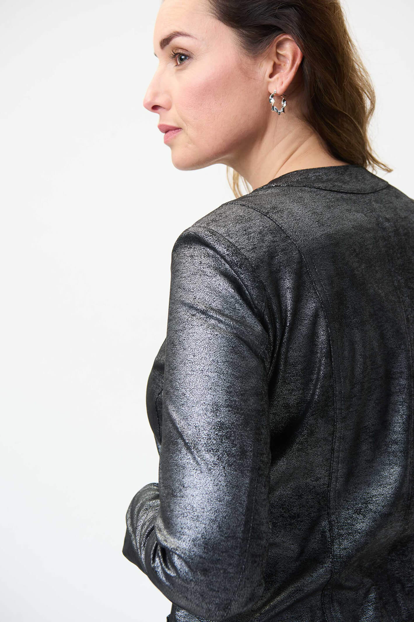 Joseph Ribkoff 224904 Silver Metallic Jacket – Experience Boutique